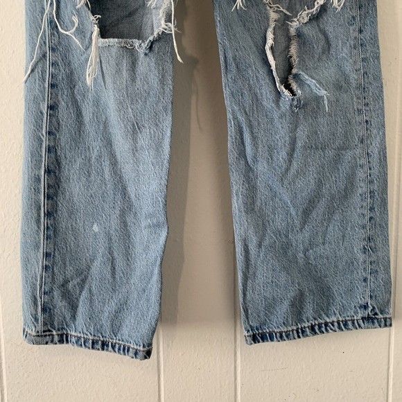 Jeans | Aero Womens 0 Jeans 90s Baggy High Waist Straight Holes ...